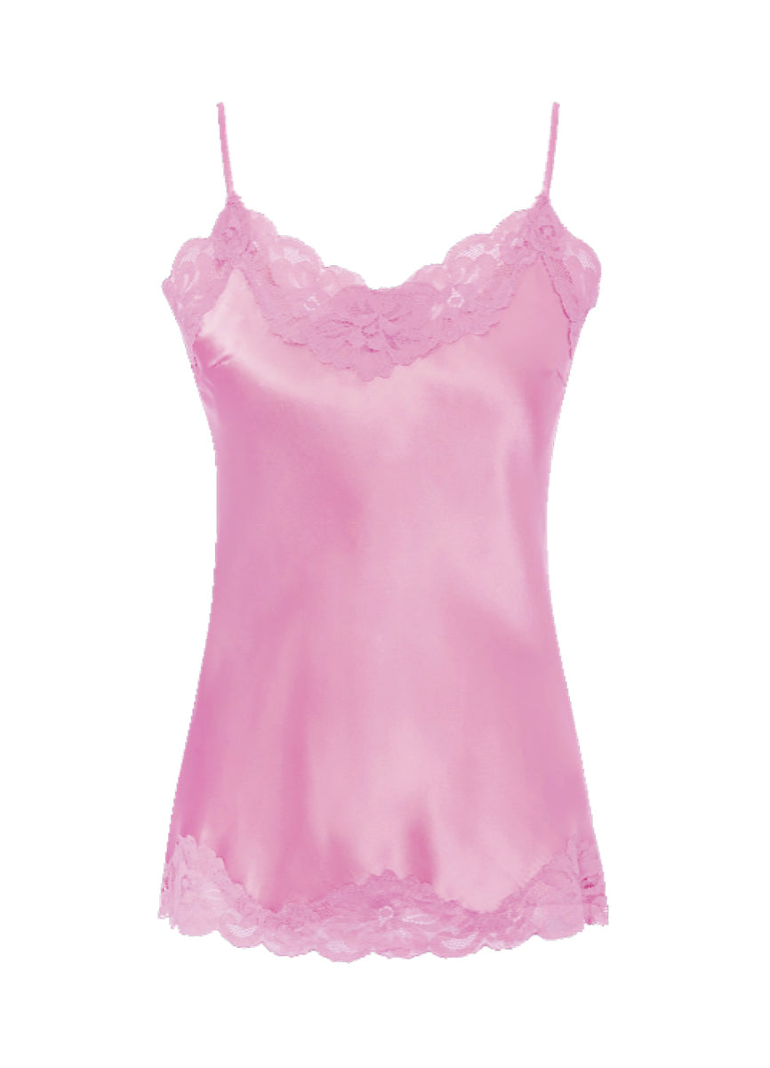 Floral Lace Silk Camie Lilac Pink – Gold Hawk Clothing