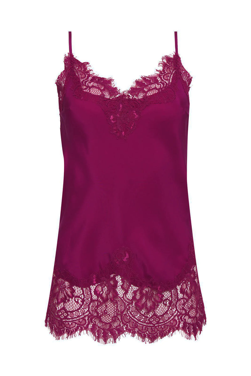 Coco Lace Silk Cami Fuchsia – Gold Hawk Clothing