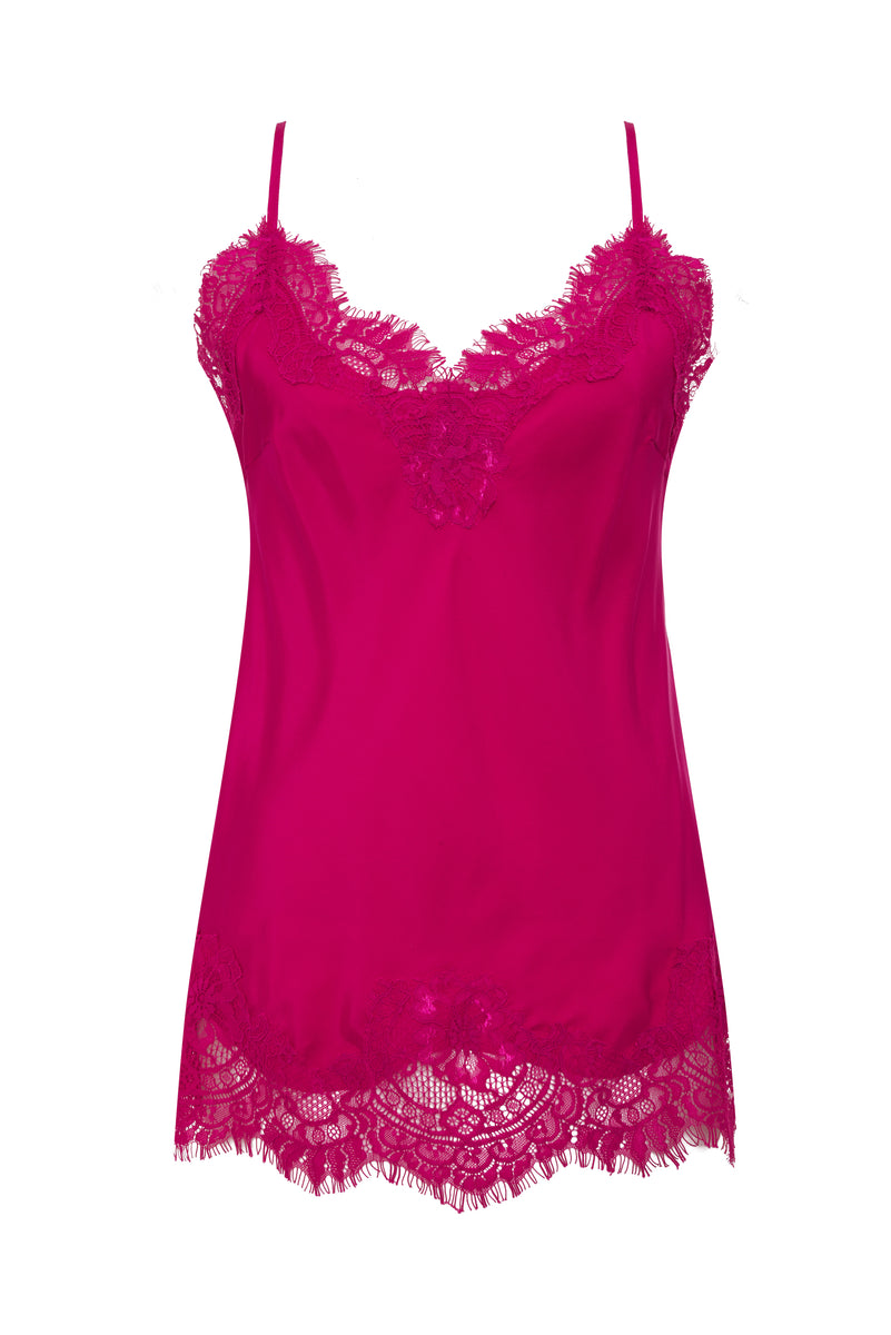 Coco Lace Silk Cami Pink Pink – Gold Hawk Clothing